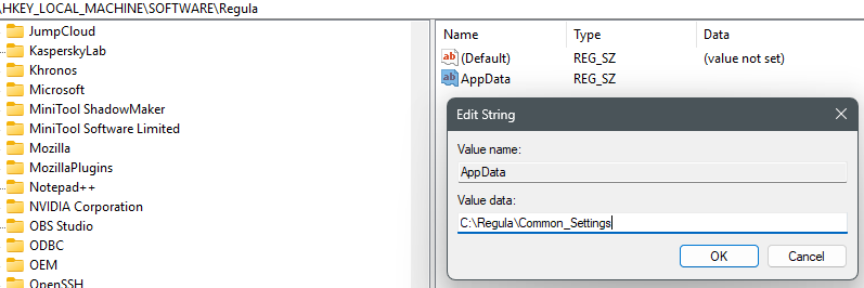 How to set common SDK settings for all Windows users? – Regula ...